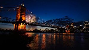 City Fireworks Desktop Theme for Windows 10 / 11