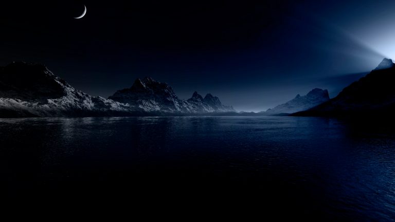 Night Ocean Desktop Theme for Windows 10 / 11