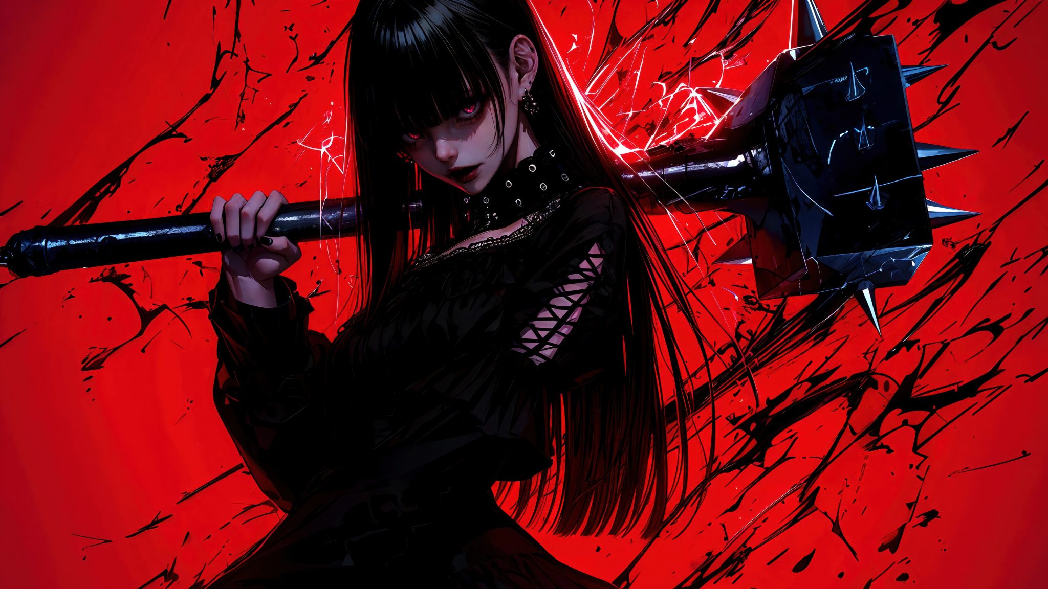 Hellfire Anime Girlies – 4K Theme for Windows 10 / 11